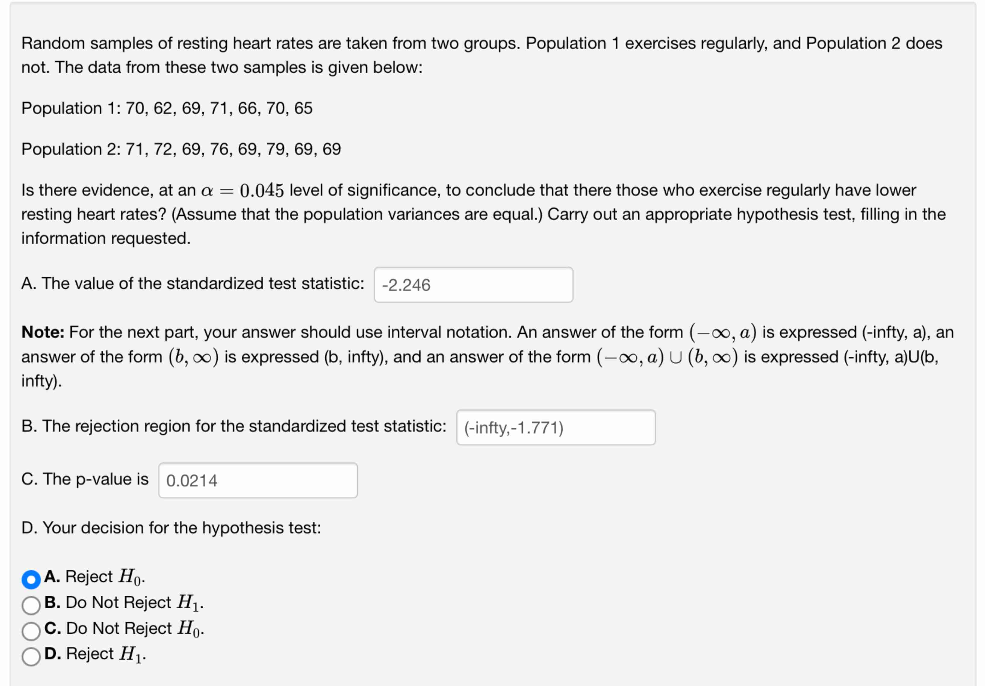 Solved by an EXPERT Random samples of resting heart rates are taken ...