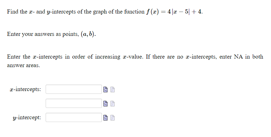 Solved Find the x - ﻿and y-intercepts of the graph of the | Chegg.com
