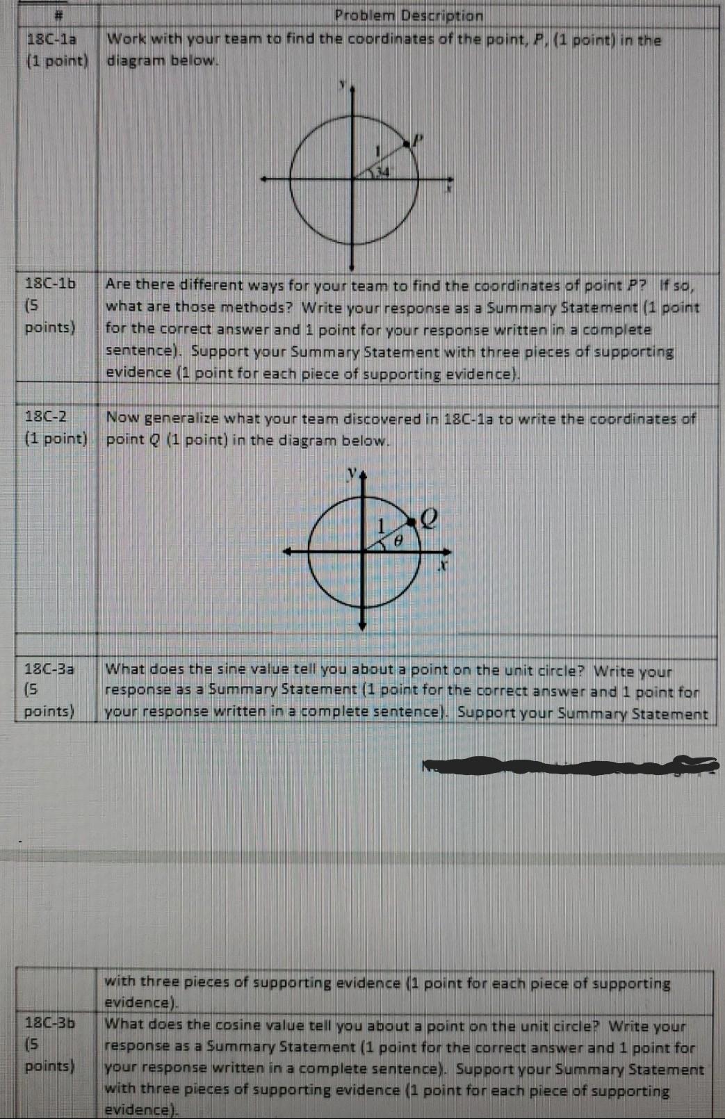 Solved Problem Description 18c La Work With Your Team To 