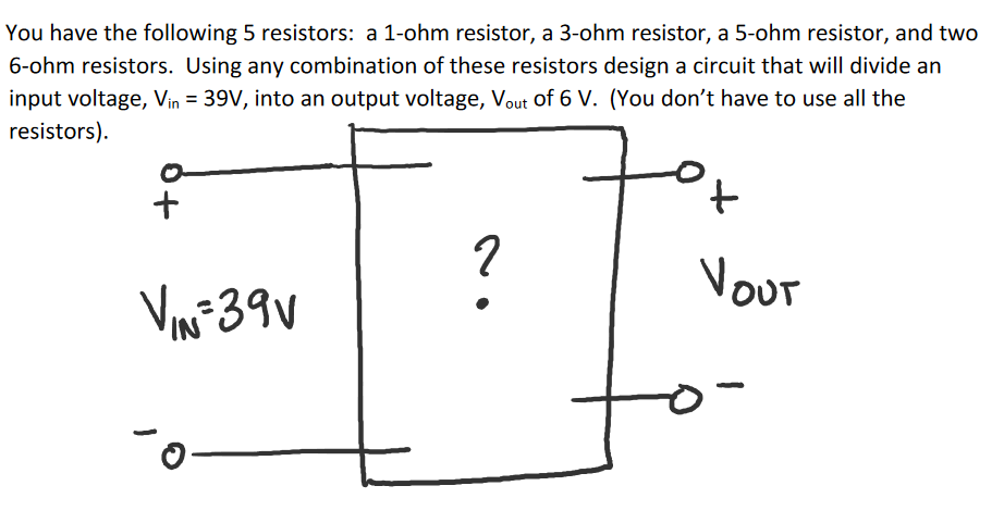 You have the following 5 ﻿resistors: a 1-ohm | Chegg.com