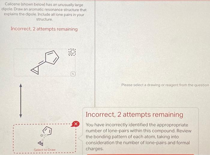 Solved Calicene (shown below) has an unusually large dipole. | Chegg.com
