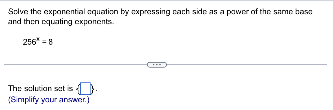 Solved Solve the exponential equation by expressing each | Chegg.com