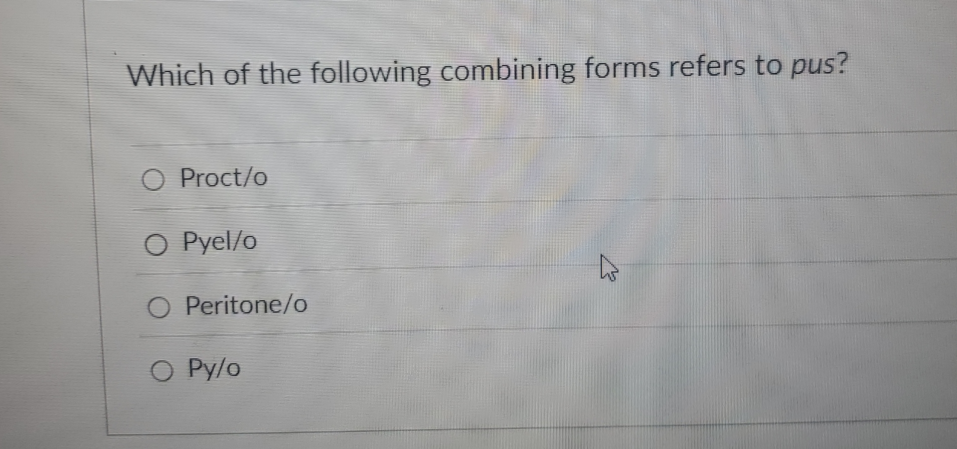 Which of the following combining forms refers to | Chegg.com