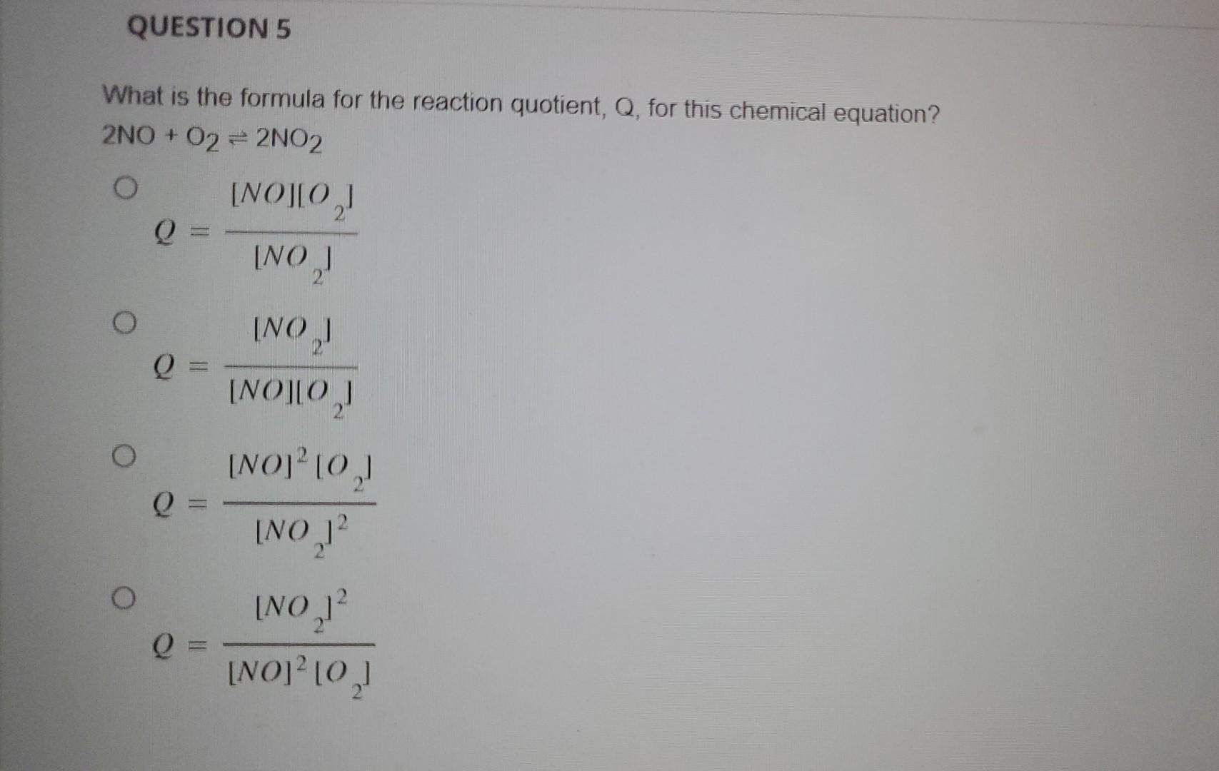 Solved What is the formula for the equilibrium constant, | Chegg.com