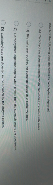 Solved Which of the following best characterizes | Chegg.com