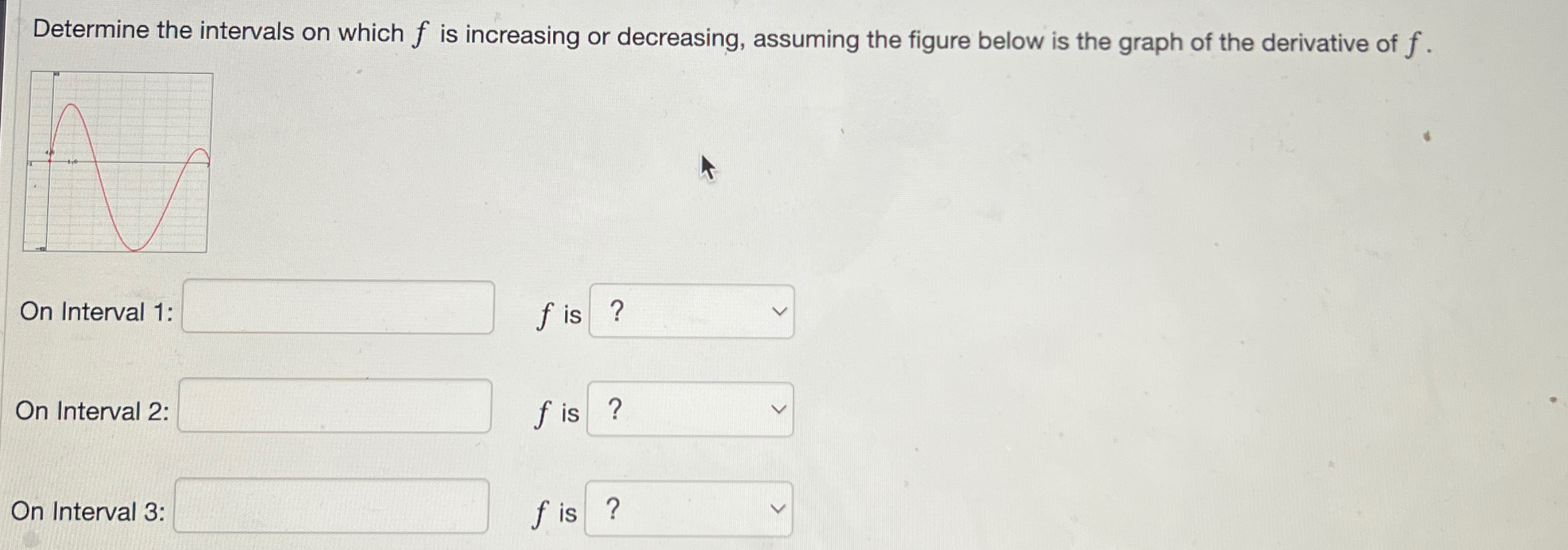 Solved Determine the intervals on which f ﻿is increasing or | Chegg.com