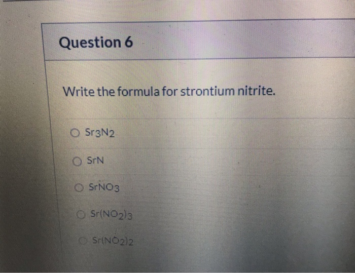 Solved Question 19 Determine the name for N205. O | Chegg.com