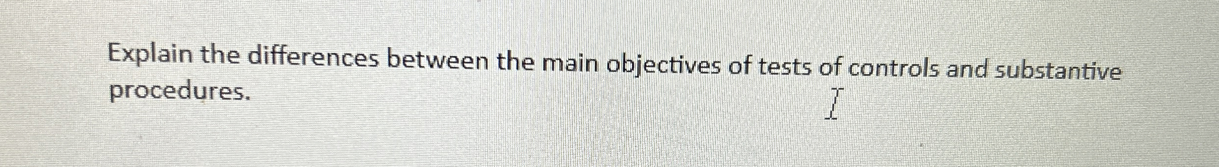 Solved Explain the differences between the main objectives | Chegg.com
