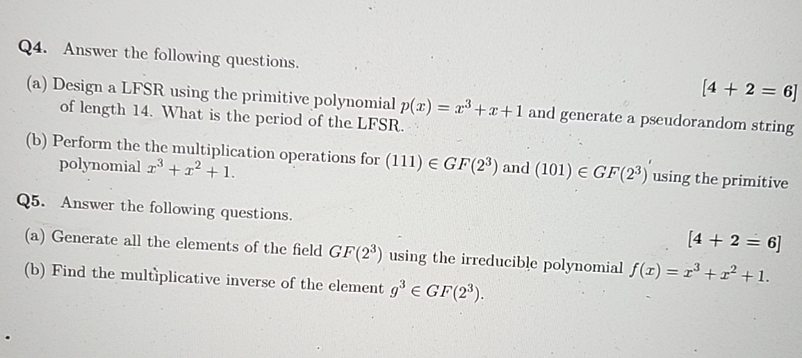 Q4. ﻿Answer the following questions.(a) ﻿Design a | Chegg.com