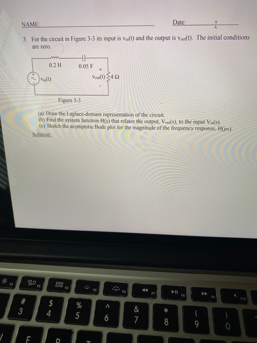 Solved 1. A circuit with input source waveform Xin(t) and | Chegg.com