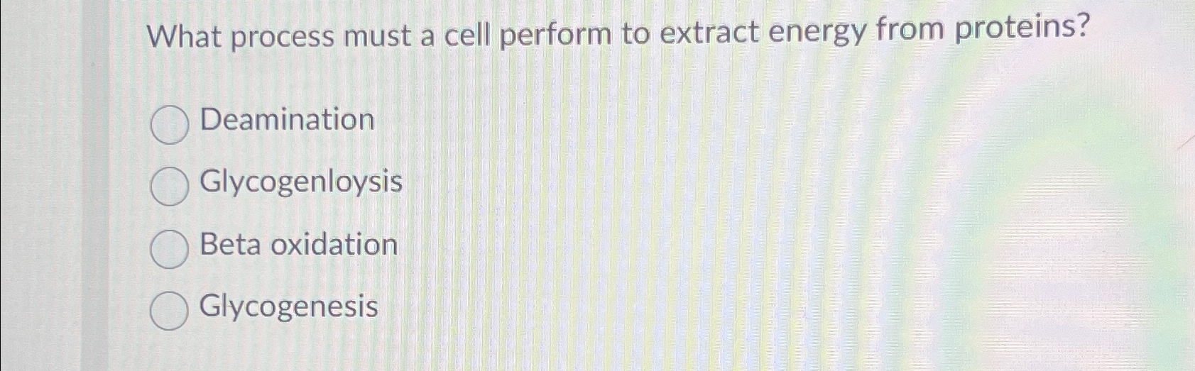 Solved What process must a cell perform to extract energy | Chegg.com