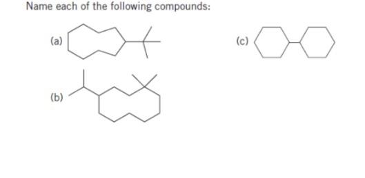 Solved Name each of the following compounds: (b) | Chegg.com