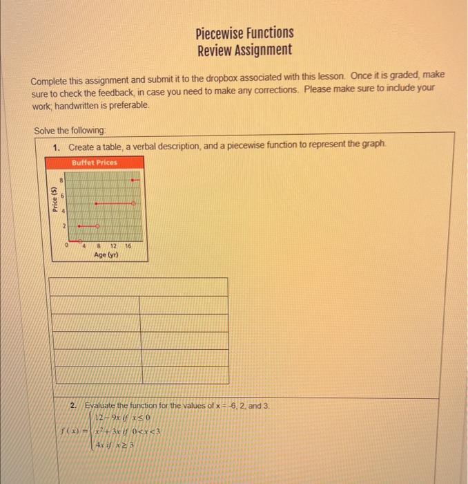Solved Complete this assignment and submit it to the dropbox | Chegg.com