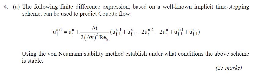 (a) ﻿The following finite difference expression, | Chegg.com