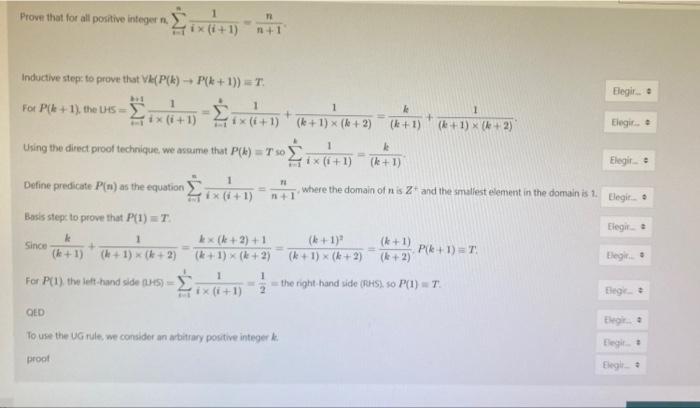 1 Prove that for all positive integer n ix(i+1 n+1 | Chegg.com