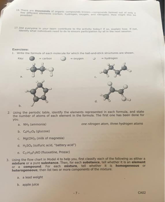Solved Model: Flowchart for classifying matter Mattor (pure) | Chegg.com