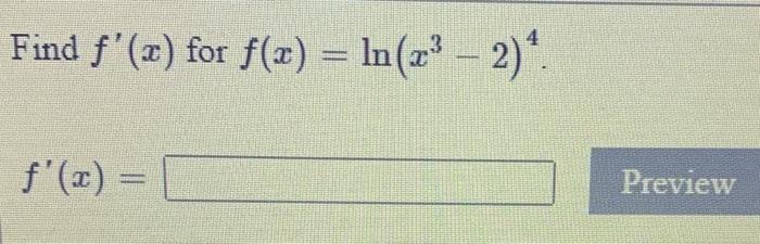Solved Find the derivative of the function. f(x) = 4x ln(2) | Chegg.com