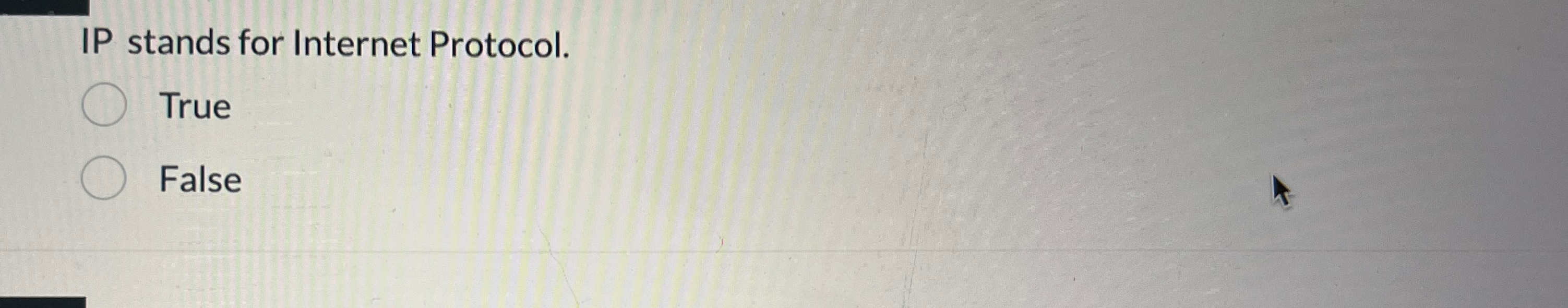 Solved IP stands for Internet Protocol.TrueFalse | Chegg.com