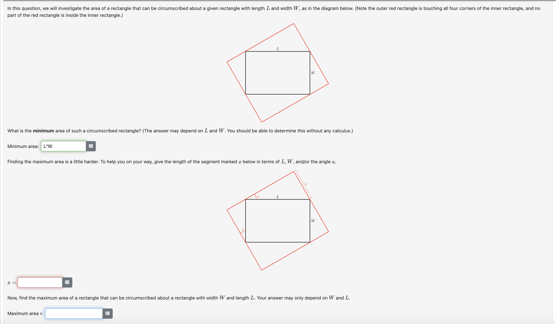 Solved part of ﻿the red rectangle is ﻿inside the inner | Chegg.com