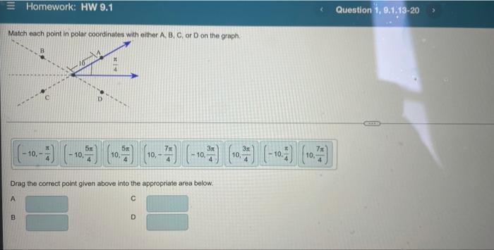 Solved E Homework: HW 9.1 Question 1, 9.1.13-20 Match each | Chegg.com
