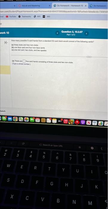 Solved (a) these dids and bro non-duht (b) one tace card and | Chegg.com