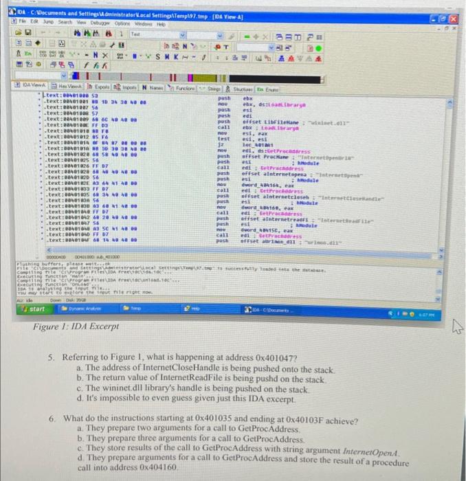Figure 3: Dependency Walker Output 17. What does the | Chegg.com
