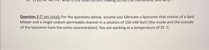 Solved Question 2 (7 pts total): For the questions below, | Chegg.com