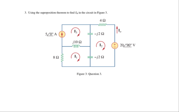 Solved Using the superposition theorem to find I0 ﻿in the | Chegg.com