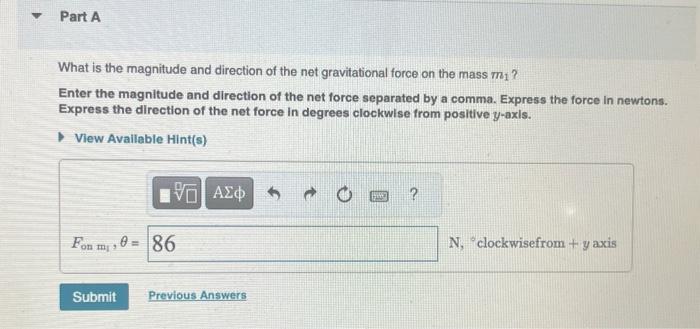 Solved The (Figure 1) shows three masses. Take m1=32 kg, | Chegg.com