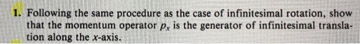 Solved 1. Following the same procedure as the case of | Chegg.com