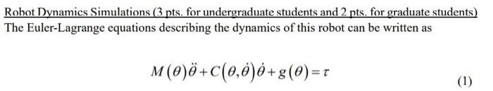 Solved Consider the 2-DOF planar robot manipulator shown | Chegg.com