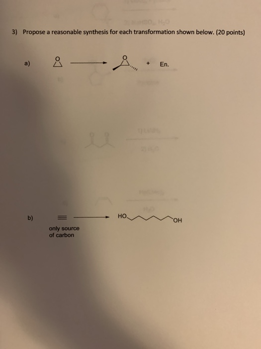 Solved 3) Propose a reasonable synthesis for each | Chegg.com