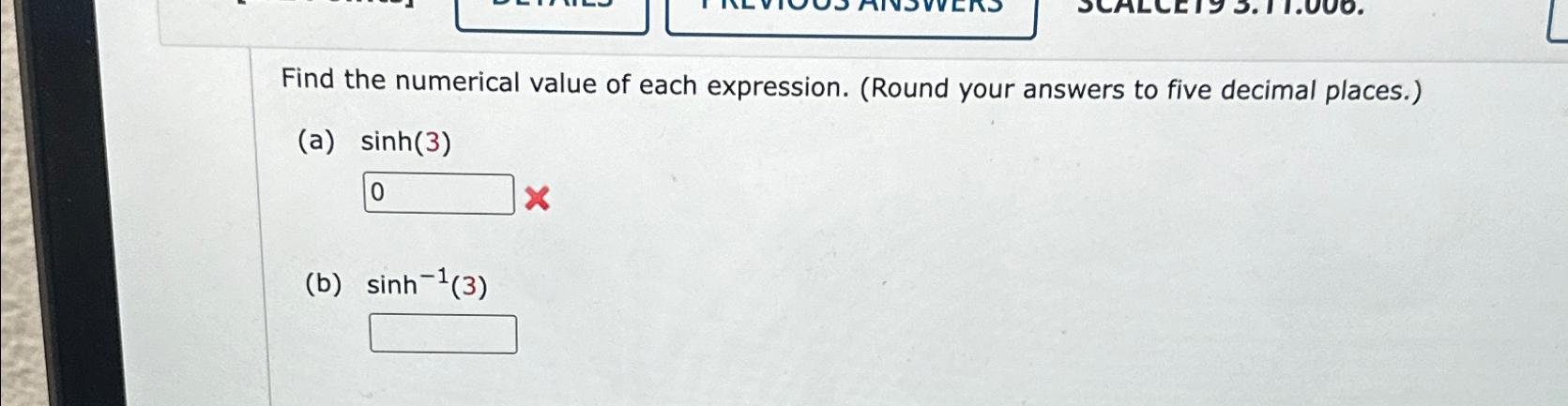 Solved Find the numerical value of each expression. (Round | Chegg.com