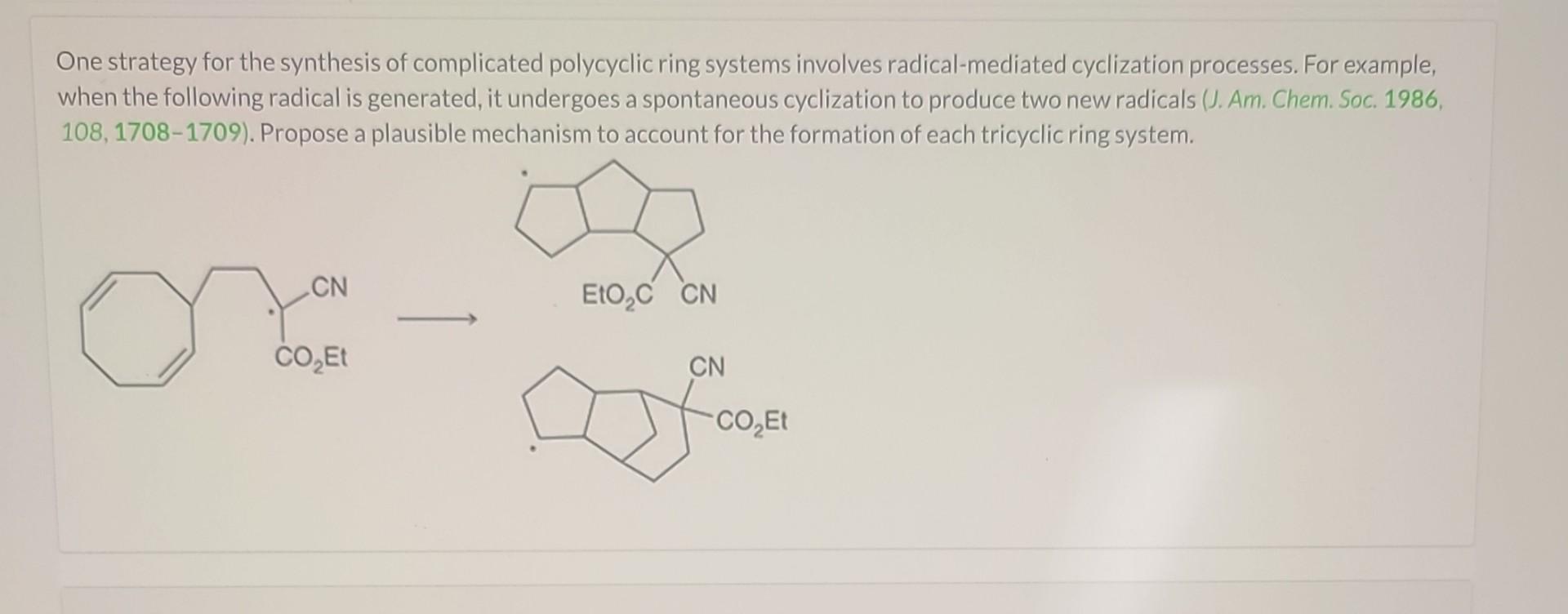 Solved One strategy for the synthesis of complicated | Chegg.com