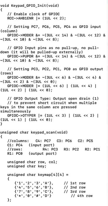 Solved here is the question and the codes i need the flow | Chegg.com
