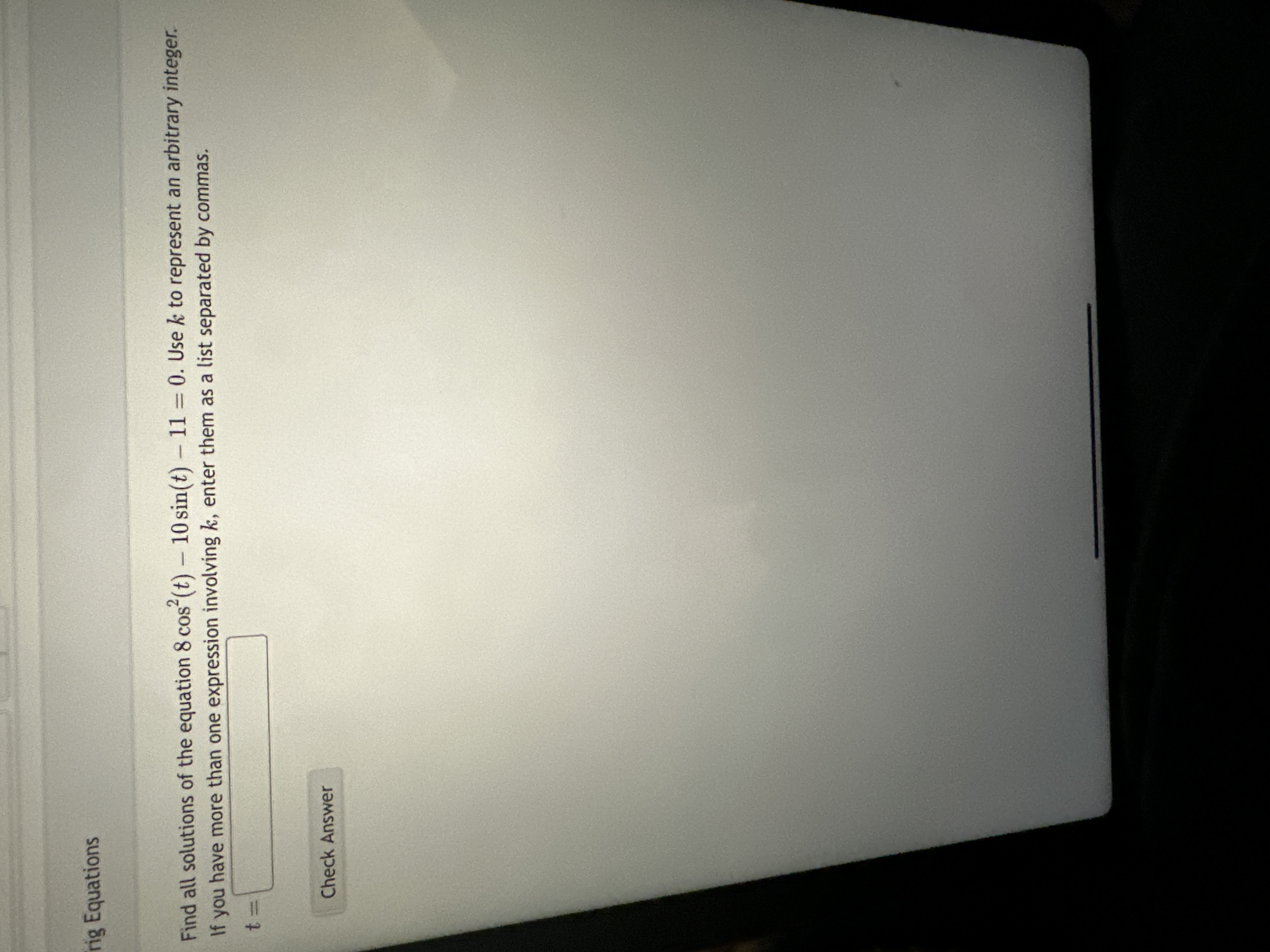 Solved Find all solutions of the equation | Chegg.com