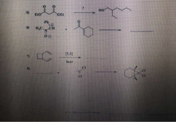 Solved QIV) Carry out the following synthesis (5 Marks) on | Chegg.com