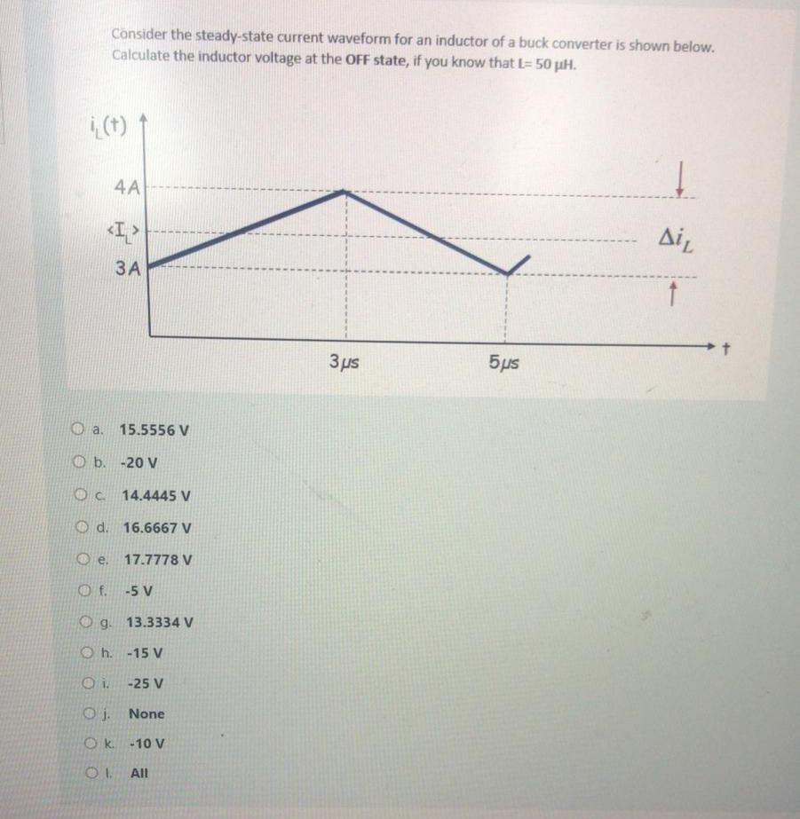 Solved Consider The Steady State Current Waveform For An
