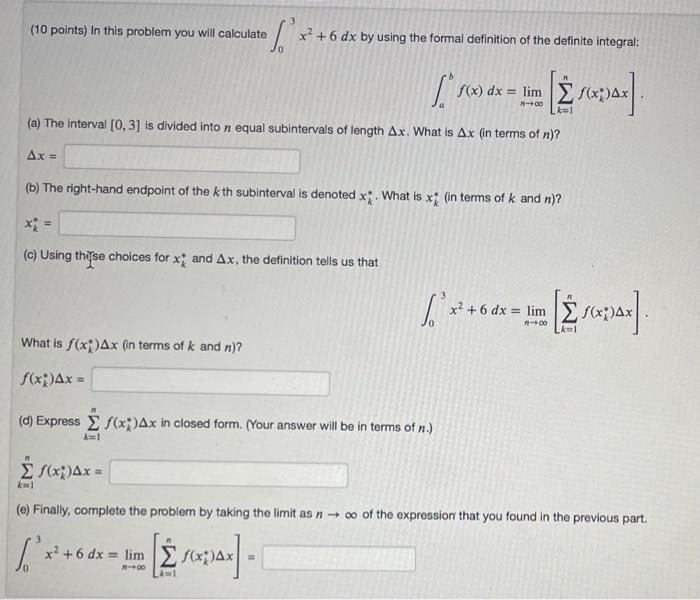 Solved (10 points) In this problem you will calculate | Chegg.com