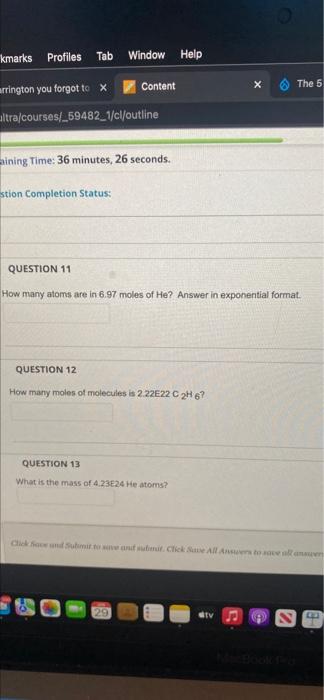 Solved kmarks Profiles Tab Window Help The 5 arrington you | Chegg.com