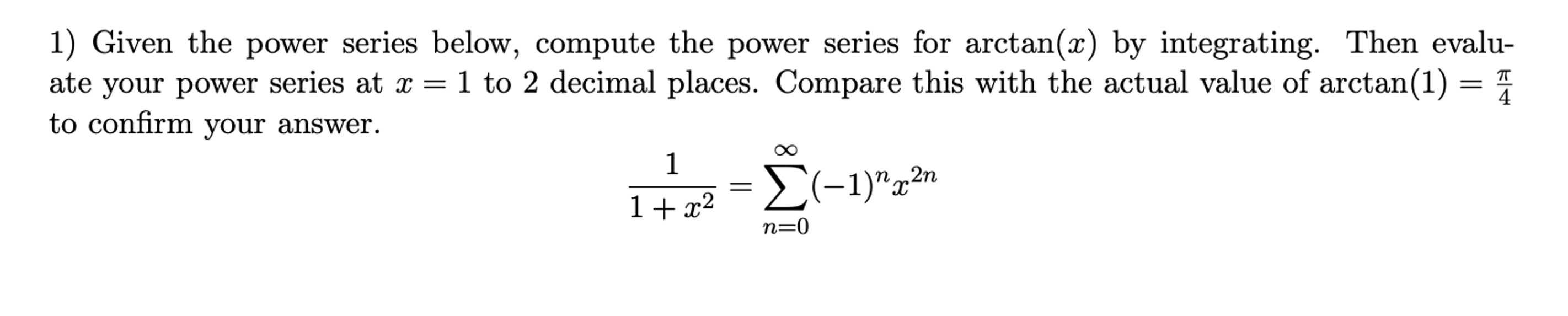 Solved Given the power series below, compute the power | Chegg.com