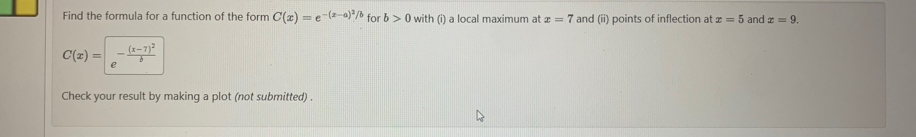 Solved Find the formula for a function of the form | Chegg.com