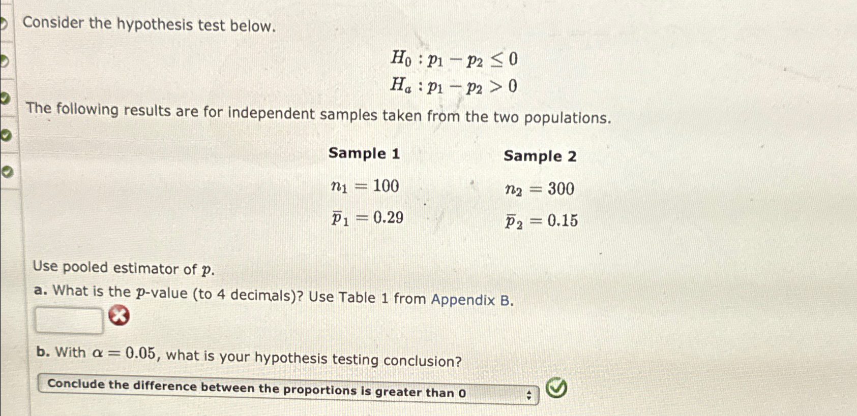Solved Consider the hypothesis test | Chegg.com