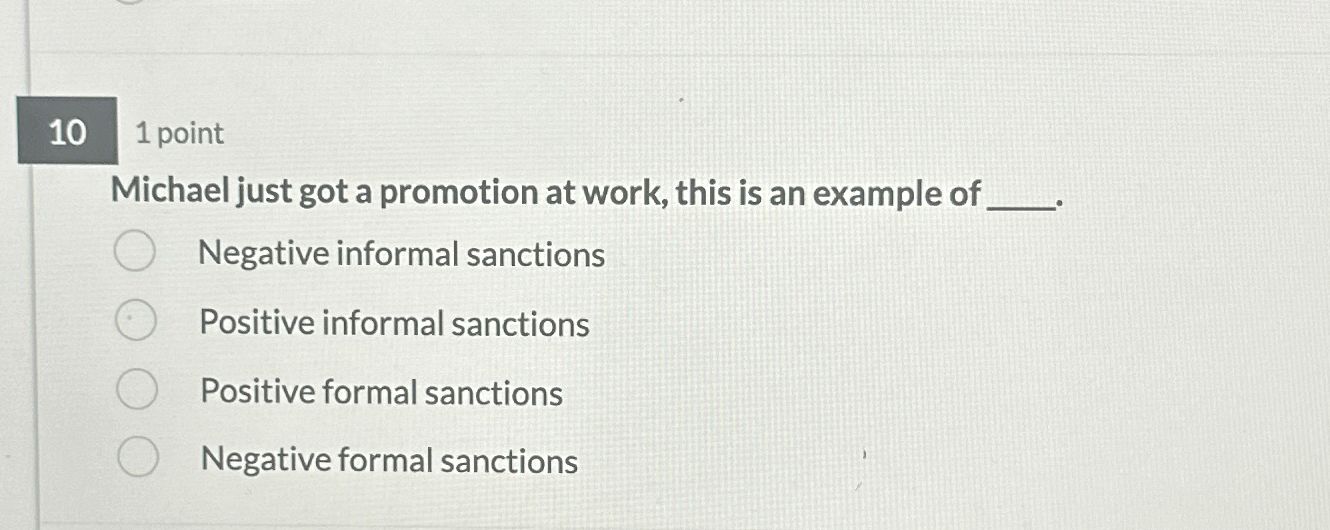 Solved Michael just got a promotion at work, this is an | Chegg.com