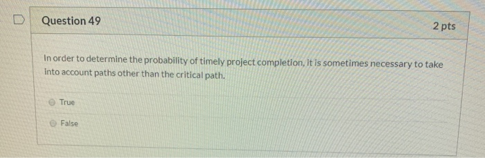 Solved D Question 51 2 If two consecutive activities on the | Chegg.com