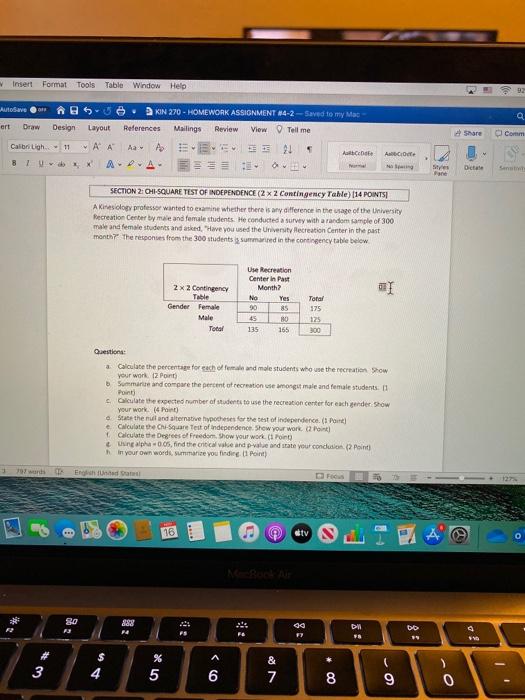 Solved Insert Format Tools Table Window Help 92 AMOS 5. PKIN | Chegg.com