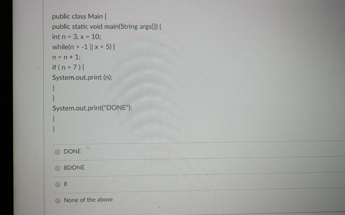 Solved public class Main [ public static void main(String | Chegg.com