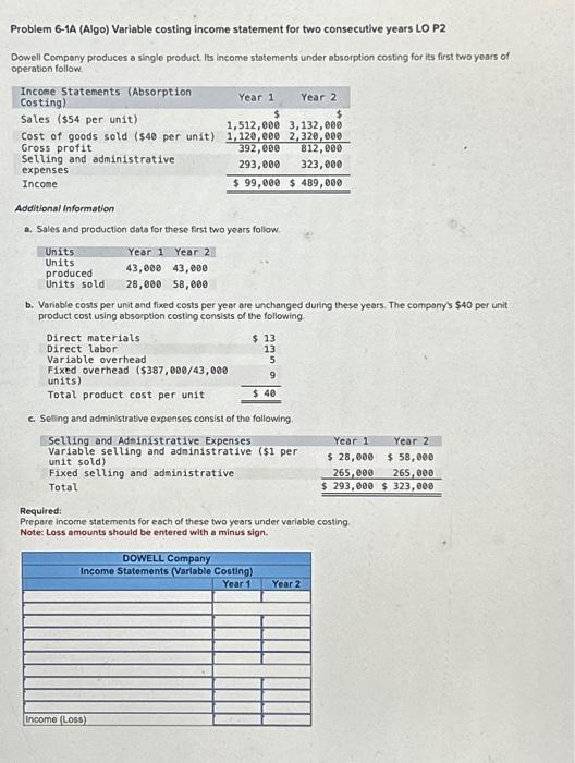 Solved Exercise 6-17 (Algo) Analyzing a special offer for a | Chegg.com