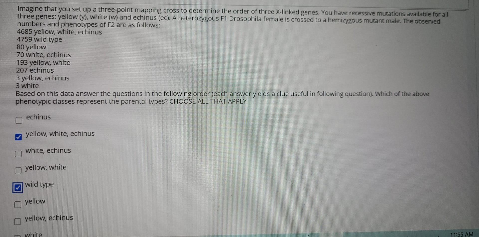 Solved Imagine that you set up a three-point mapping cross | Chegg.com