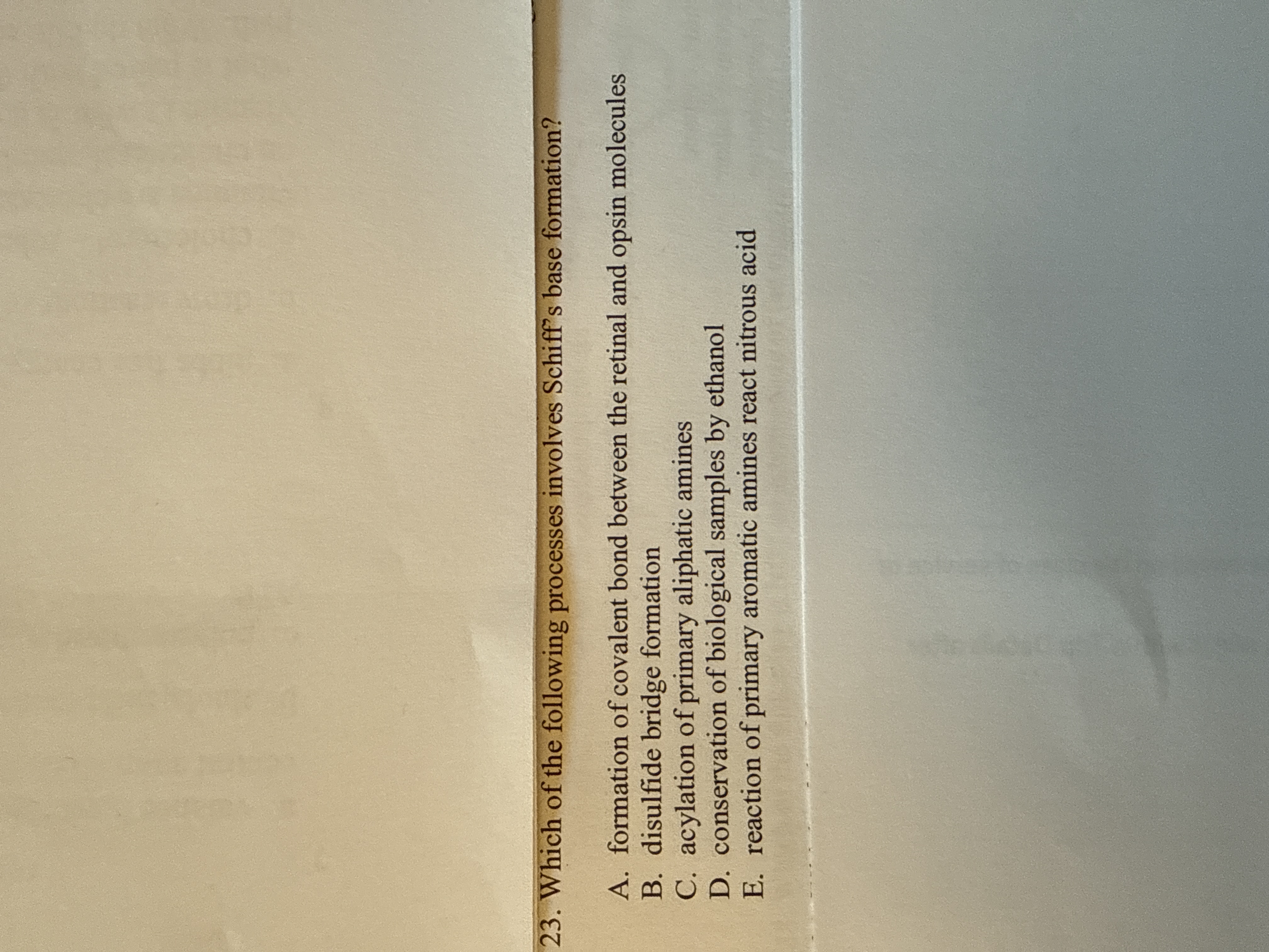 Solved 23. ﻿Which of the following processes involves | Chegg.com